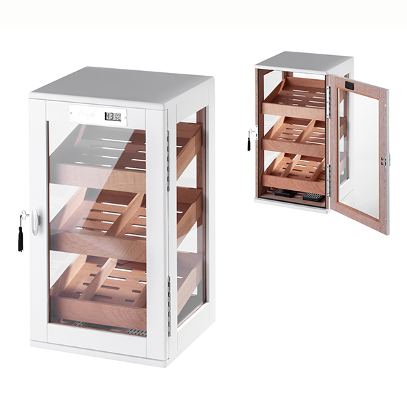 Akra Angelo cigar humidor - matte white - Best cigars - site for the ...
